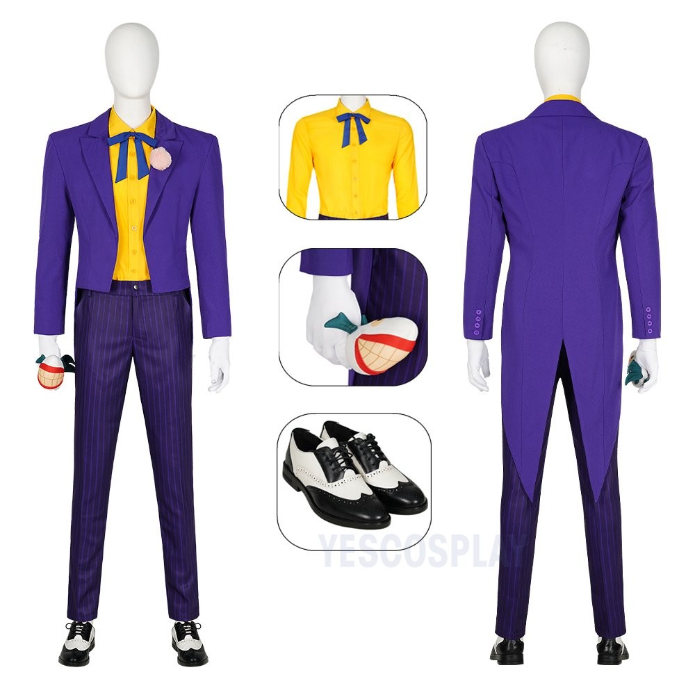 The Animated Series Joker Cosplay Costumes Halloween Suits - YesCosplay